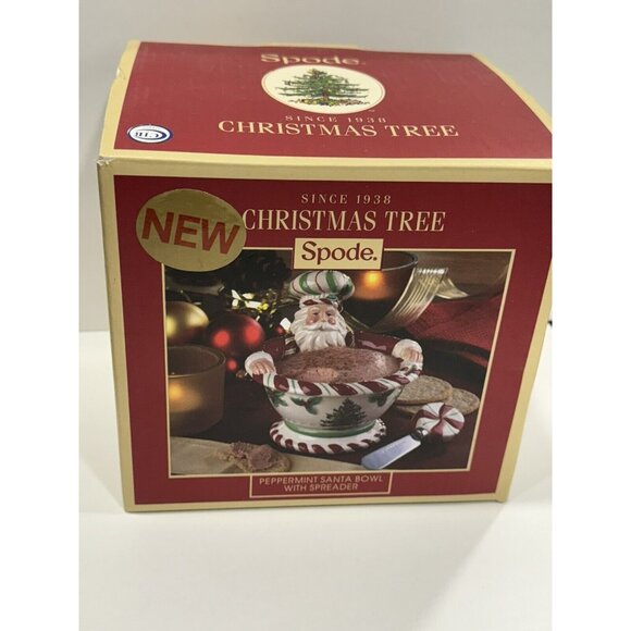 Spode | Holiday | Spode Christmas Tree Peppermint Santa Bowl With ...